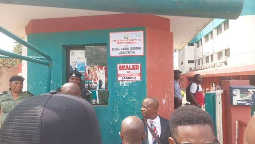 BREAKING: FCT Authorities Take Possession Of PDP NATIONAL Secretariat ...