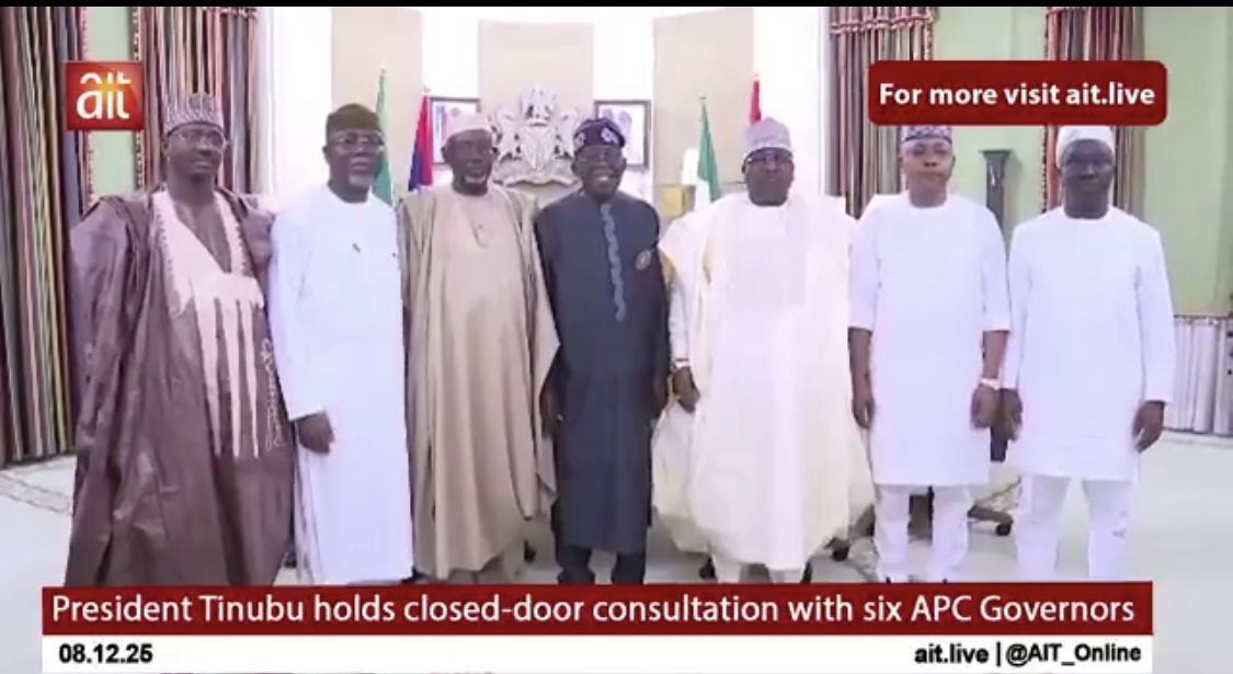 President Tinubu holds quiet consultations with six APC Governors | AIT ...